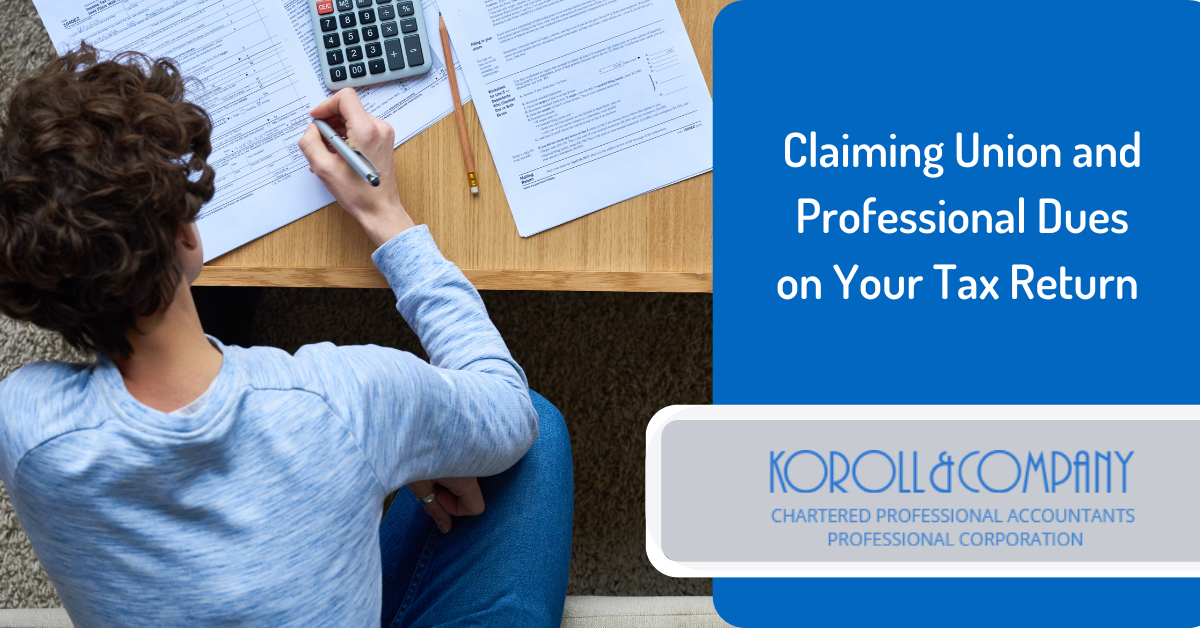 Claiming Union and Professional Dues on Your Tax Return